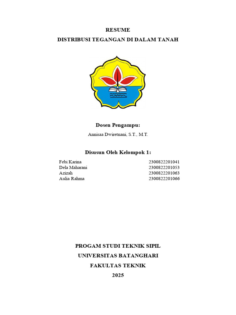 Mektan II - A2 - Tugas 3 - Kelompok 1 | PDF