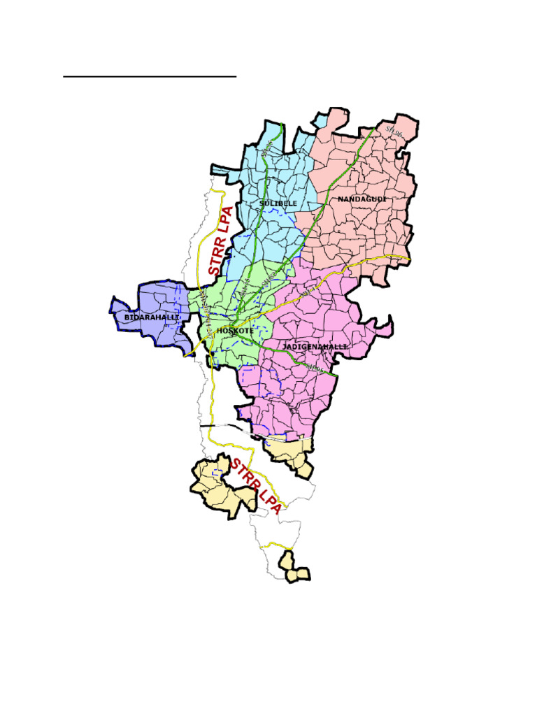 Hoskote Local Planning Area Map | PDF