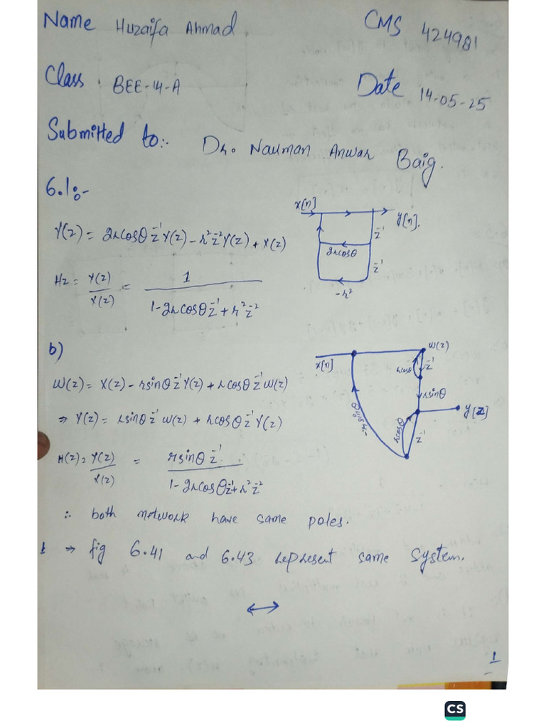 DSP Assignment | PDF
