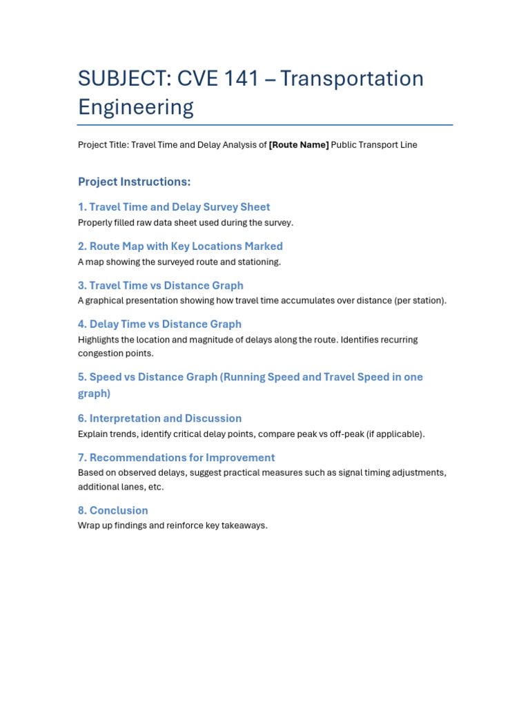 Project 1 Deliverables | PDF