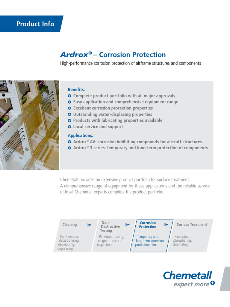 Prodinfo Ardrox Corrosion-Protection Final Eng | PDF | Corrosion | Materials