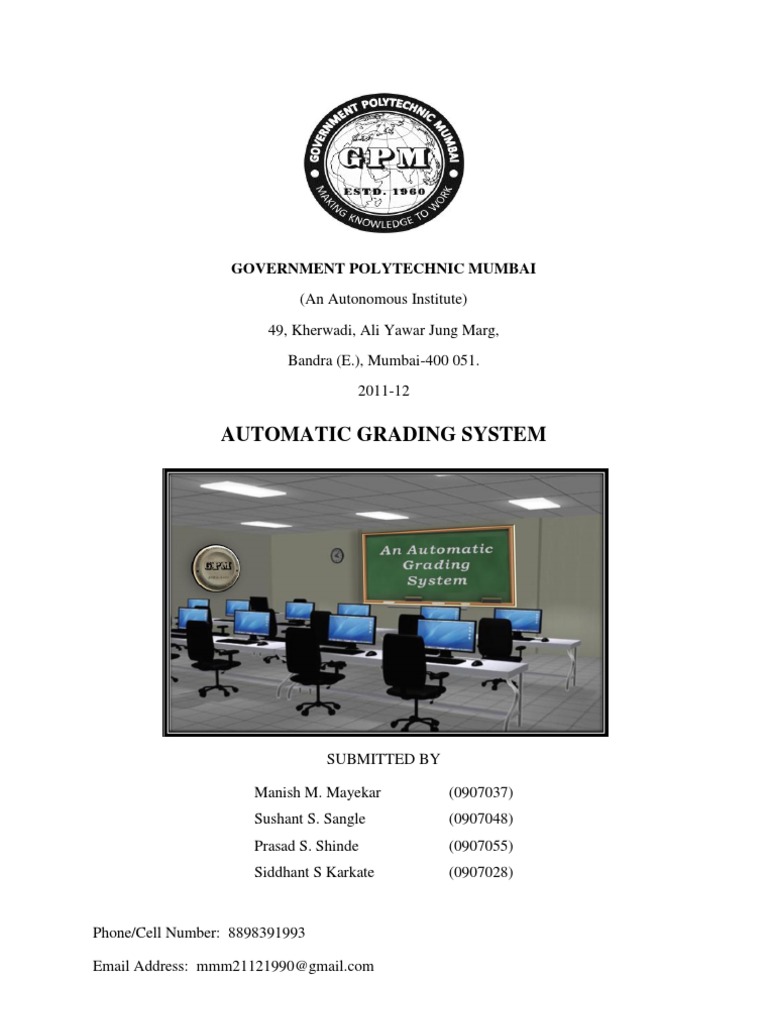 Automatic Grading System 64 Bit Computing Test Assessment