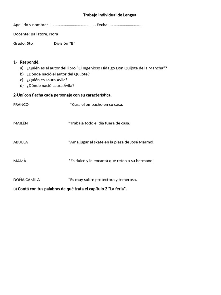 Novela Control 5to | PDF