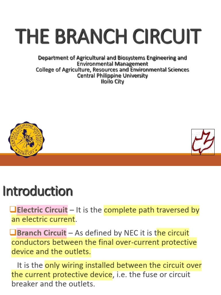 5 - The Branch Circuit | PDF | Electrical Wiring | Fuse (Electrical)