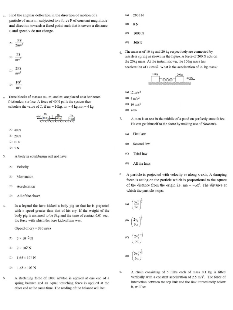Physics Content on the DAT Exam | PDF
