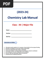 CHEMISTRY LAB RECORD Class 12 XII 2025 | PDF | Titration | Chemistry