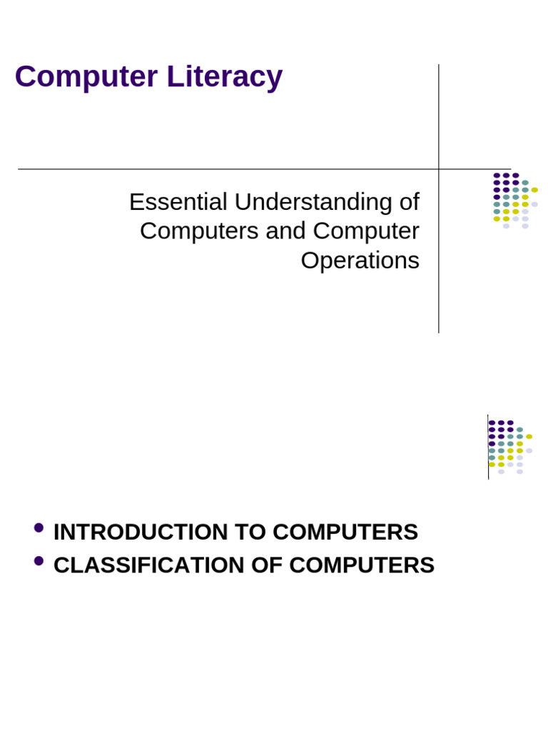 Literacy LEcture 1- Intro | PDF | Computer Data Storage | Byte
