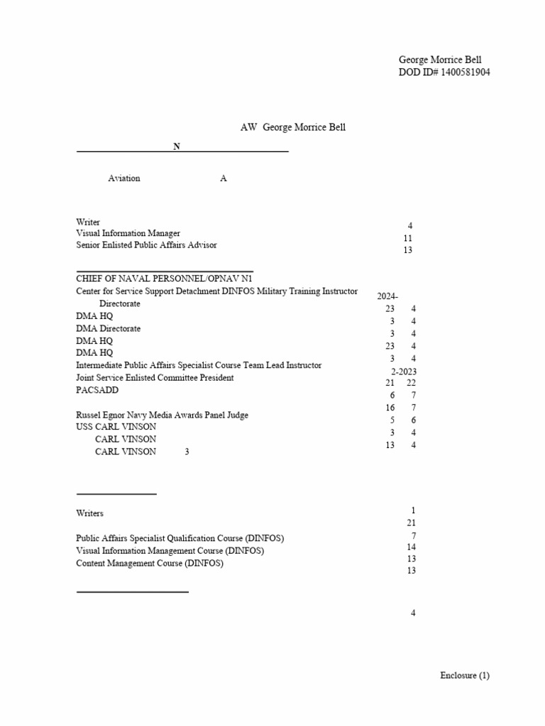 MC1 George Bell LTB (Reduced) - Compressed | PDF | United States Navy ...