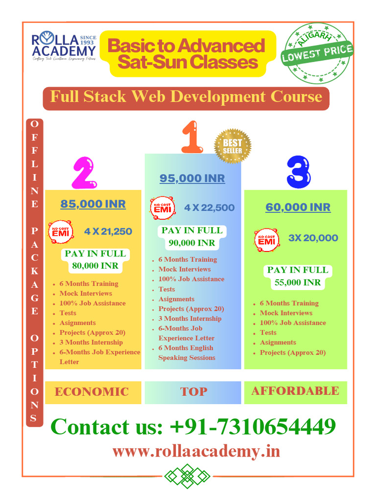 ALL Rolla Courses Fee Structures | PDF | Computing | Computer Programming