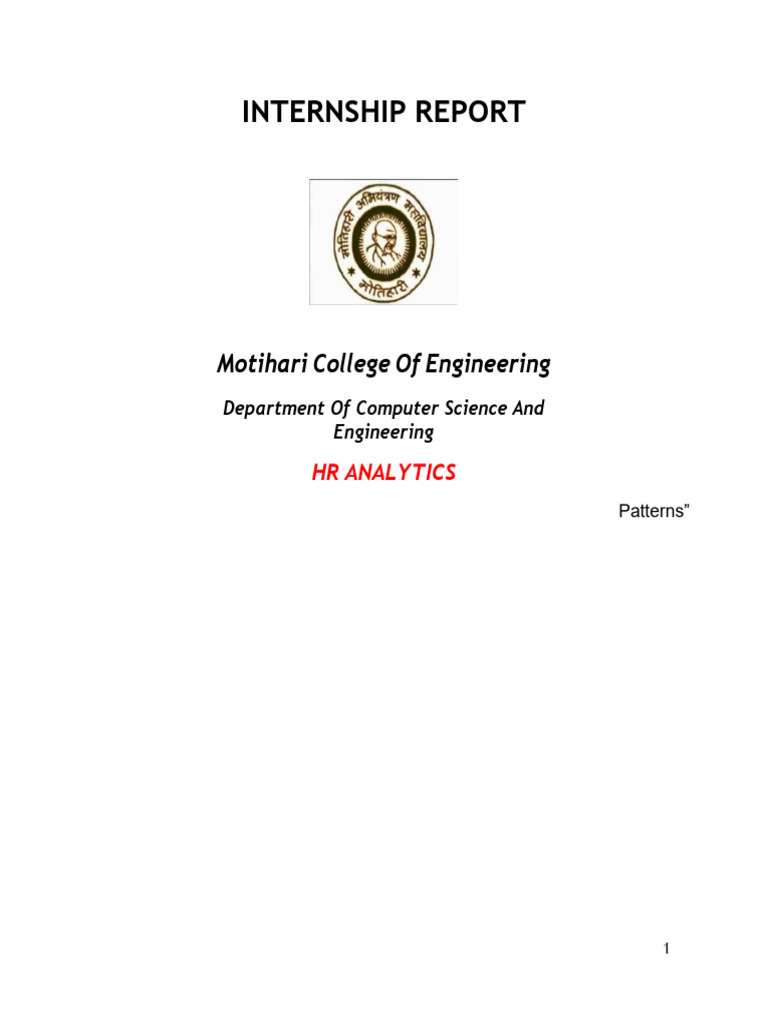 SHUBHAM INTERNSHIP REPORT | PDF | Analytics | Logistic Regression