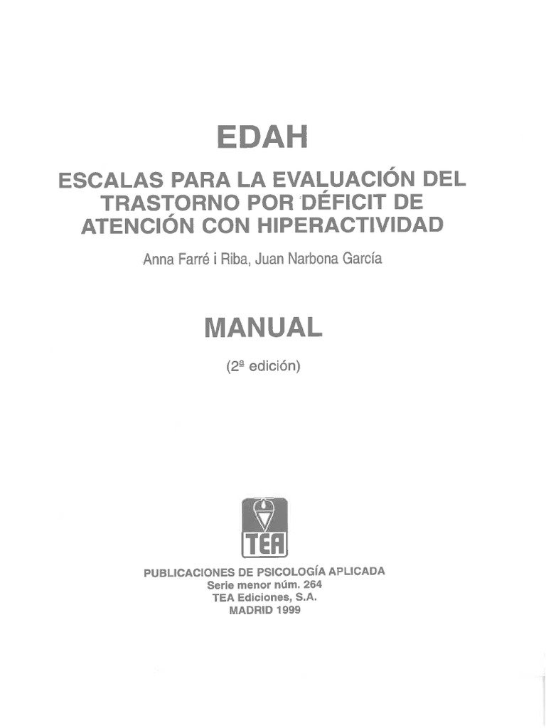 Manual EDAH (1999) | PDF