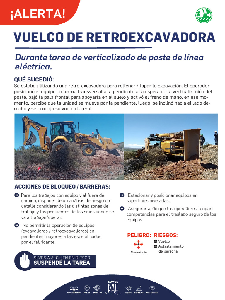 01 Alerta VUELCO EQUIPO 002 | PDF