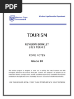 Tourism Notes Grade 10 Term 1 | PDF