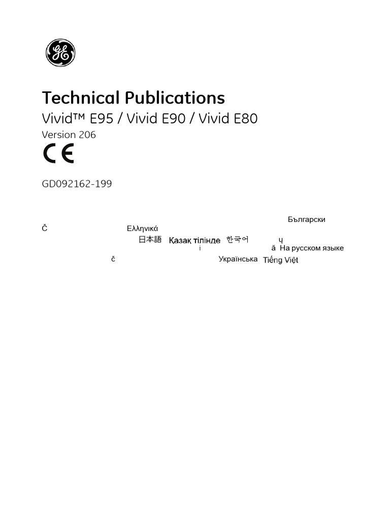 Vivid E95 E90 E80 v206 EIFU Leaflet - UM - GD092162-199 - 5 | PDF