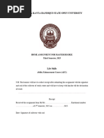 KKHSOU Assignment Front Page PDF | PDF
