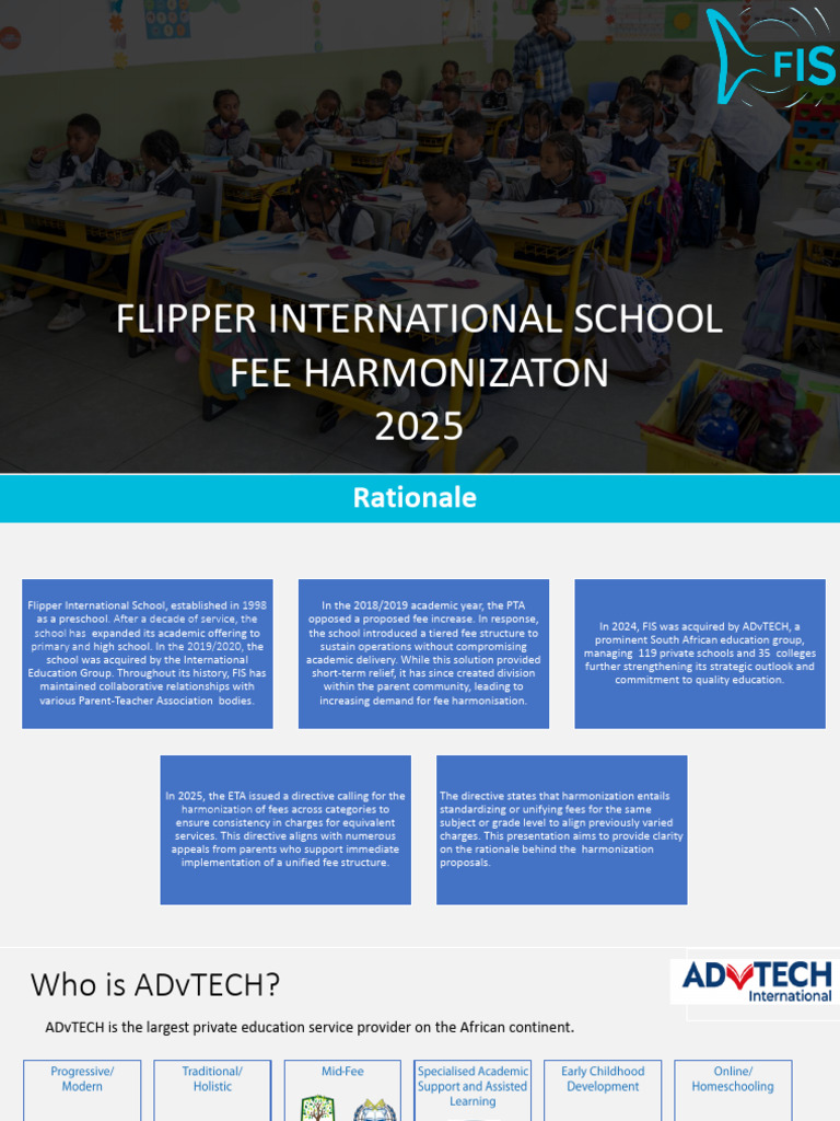 Fee Harmonization Plan April 2025 | PDF | Teachers | Infrastructure