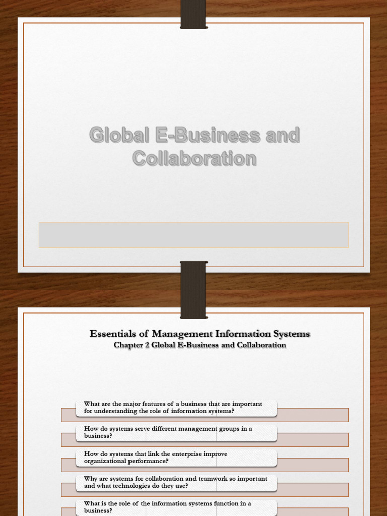 Pertemuan2_Global E-business & Collaboration | PDF | Business Process | Collaboration