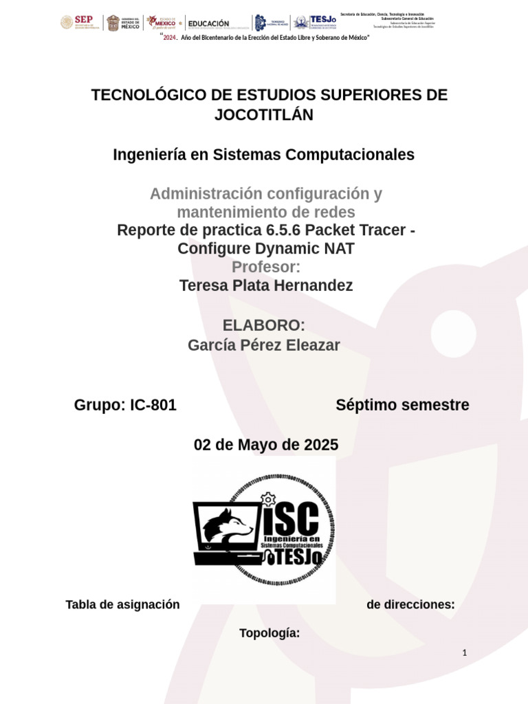 6.5.6 Packet Tracer - Configure Dynamic NAT | PDF | Ciencias de la ...