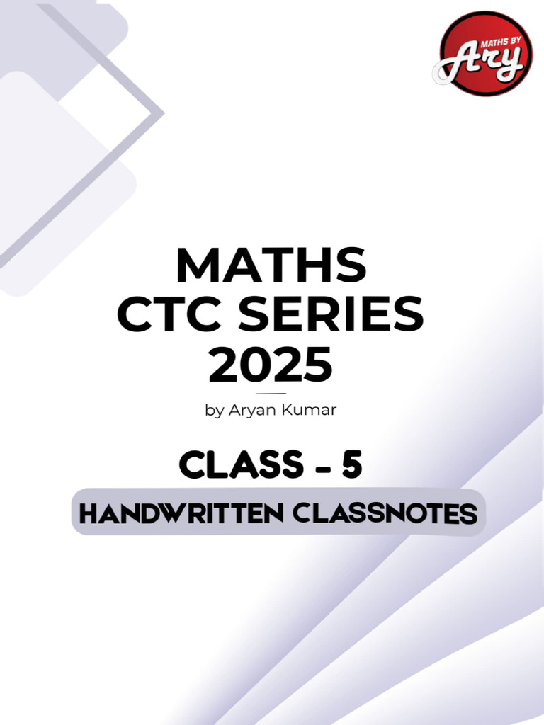 Class-5 - CTC 2025 | PDF
