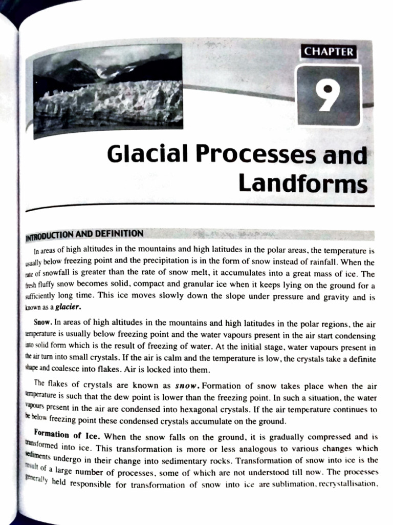 Glacial Process and Landforms | PDF | Glacier | Valley