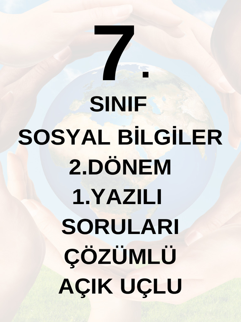 7.sınıf Sosyal 2.dönem 1.yazılı Siyah | PDF