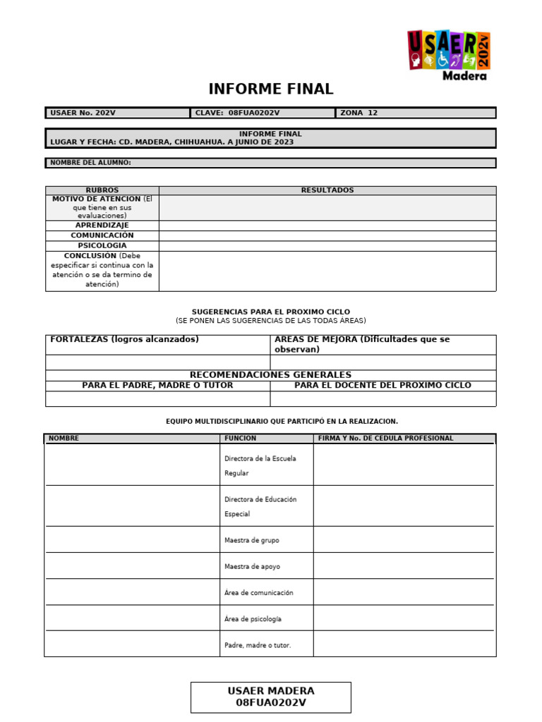 3. INFORME FINAL JUNIO | PDF