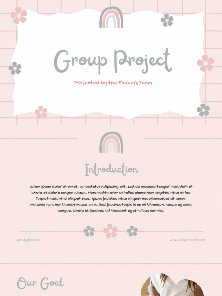 Pink and Pastel Modern and Cute Group Project Presentation | PDF
