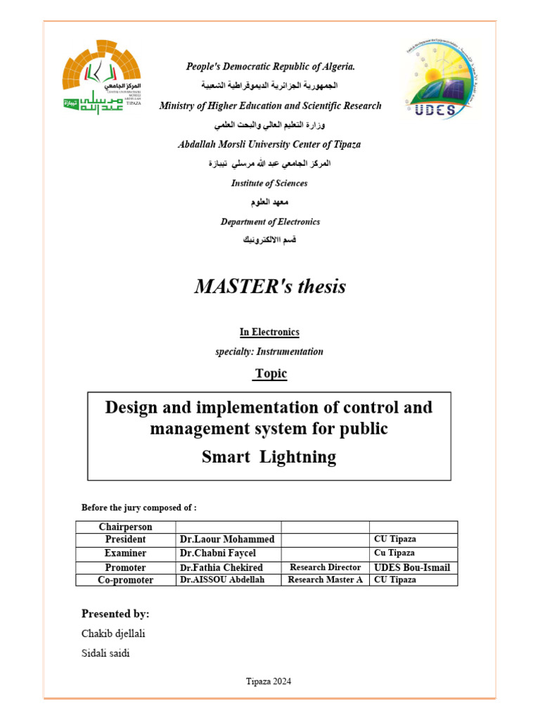 Design and Implementation of An Intelligent Control and Management System For Lighting | PDF ...