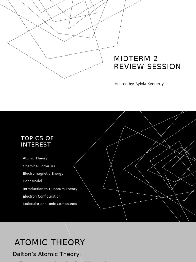 Midterm 2 Review Session | PDF | Atomic Orbital | Atoms