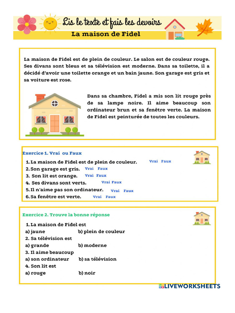 Maison-Reading Comprehension | PDF