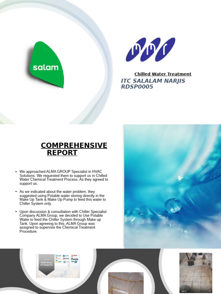 Chilled Water Treatment Report Summary | PDF | Pollution