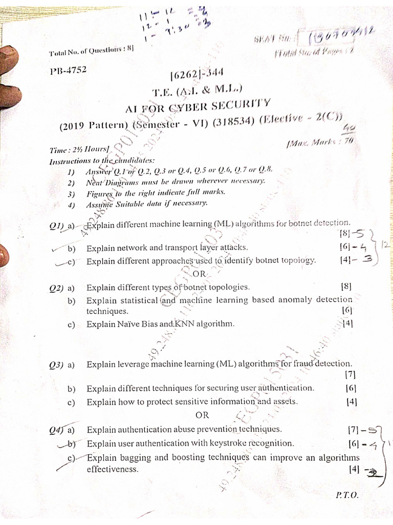 AICS Endsem Paper 2024 | PDF