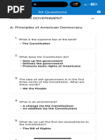 OoC 100 Questions 2008 Civics Test Large V1 | PDF | American Civil War ...