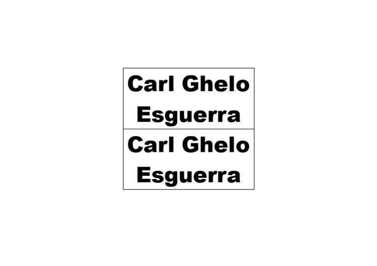 Name Tag | PDF