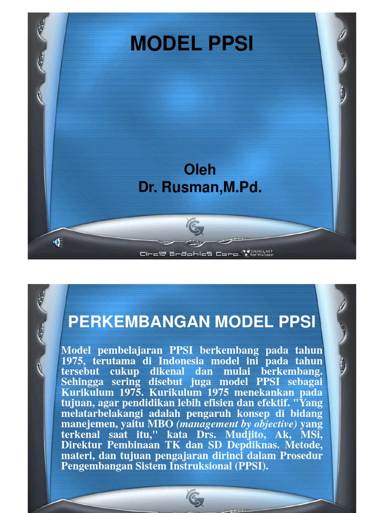 Model Ppsi Prosedur Pengembangan Sistem Instruksional - Seputar Model