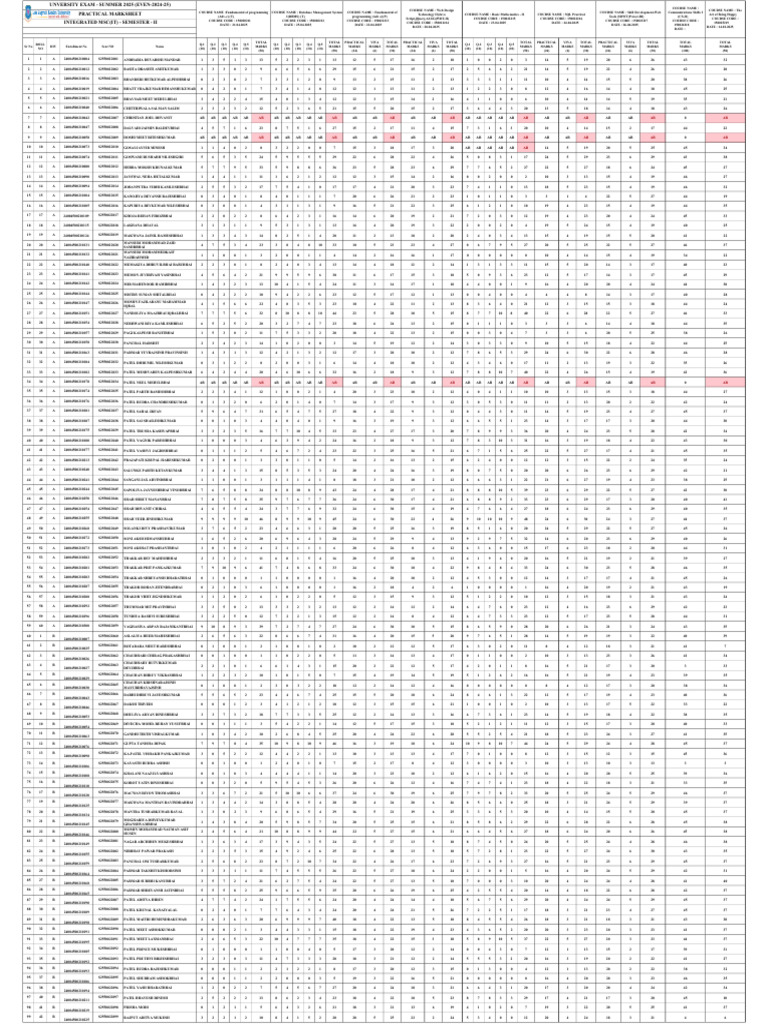 SUMMER-2025(ENEN-24-25_SEM-2_FINAL RESULT_BATCH-2024 | PDF | Databases | Business Process