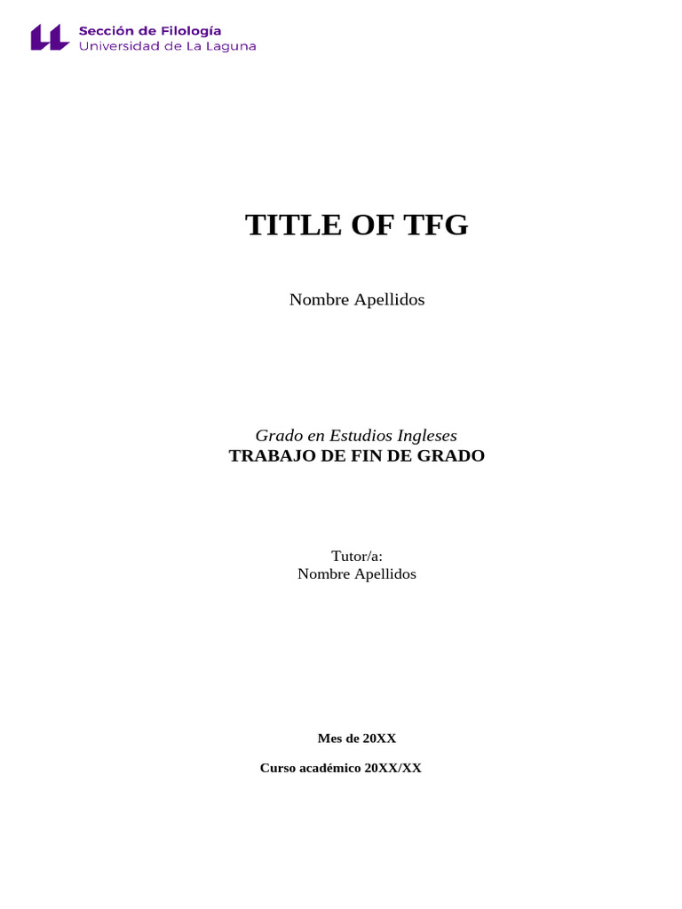 Plantilla Portada TFG 24-25 | PDF