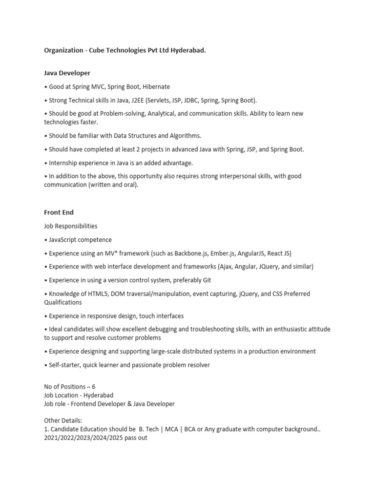 Cube Technologies | PDF