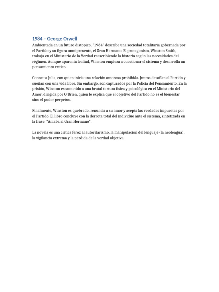 1984 - George Orwell | PDF