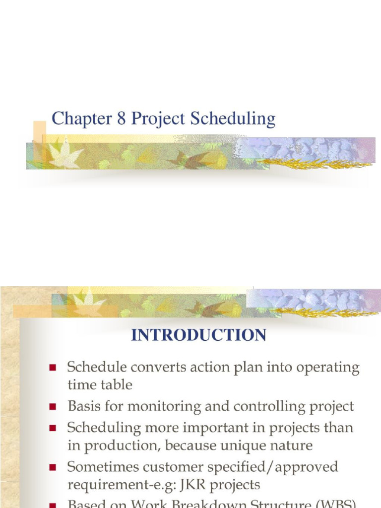 Project Scheduling | PDF