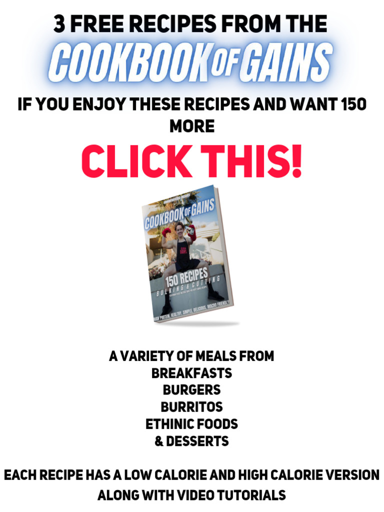 3 Free Recipes | PDF | Foods | Cooking