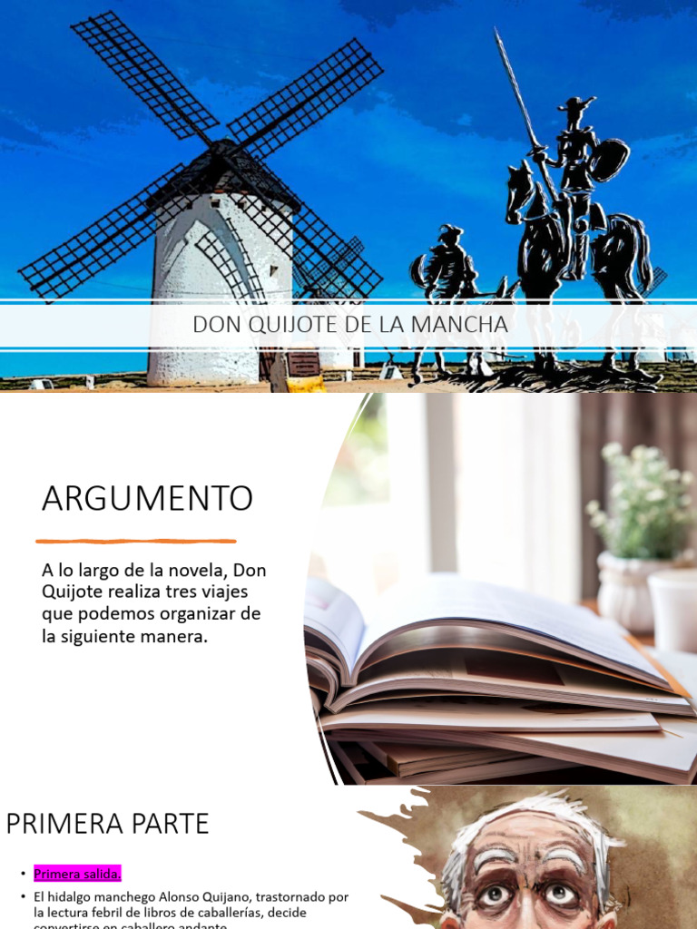 Análisis de Don Quijote de la Mancha | PDF | Don Quijote | Novelas