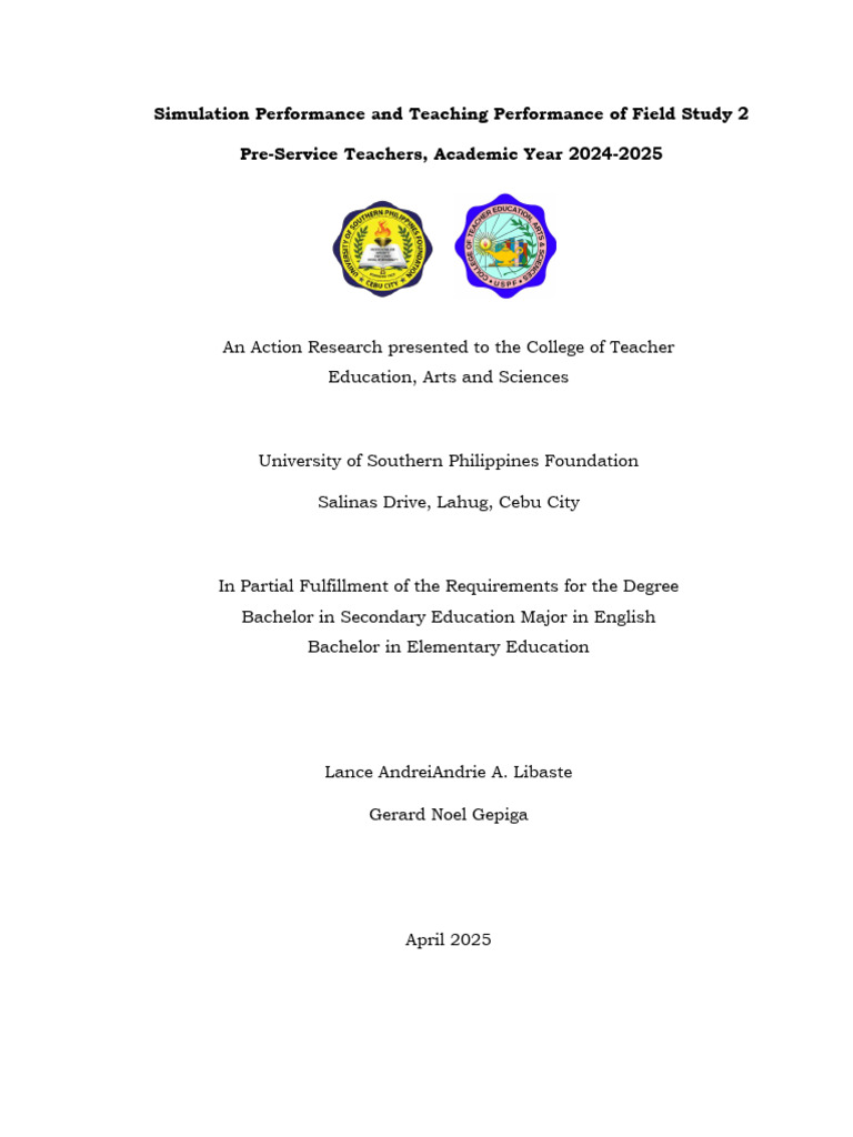 Revise of Action Research, (Final Revise) | PDF | Self Efficacy | Teachers