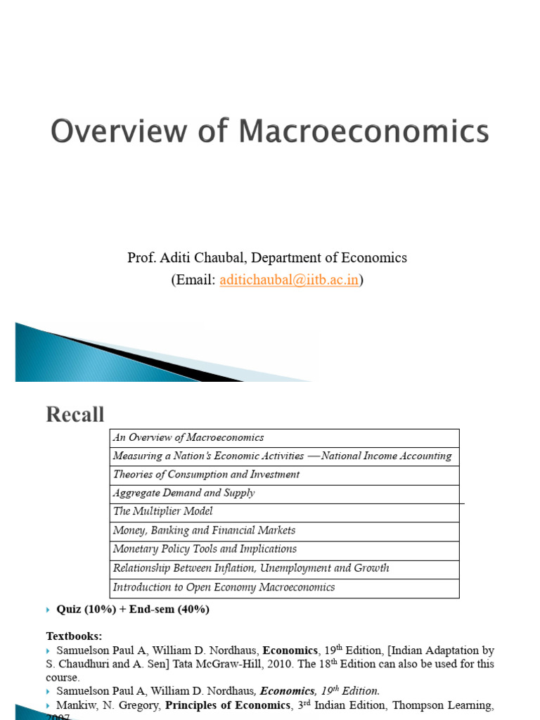 II AC-EC101-Overview of Macroeconomics | PDF | Inflation | Macroeconomics