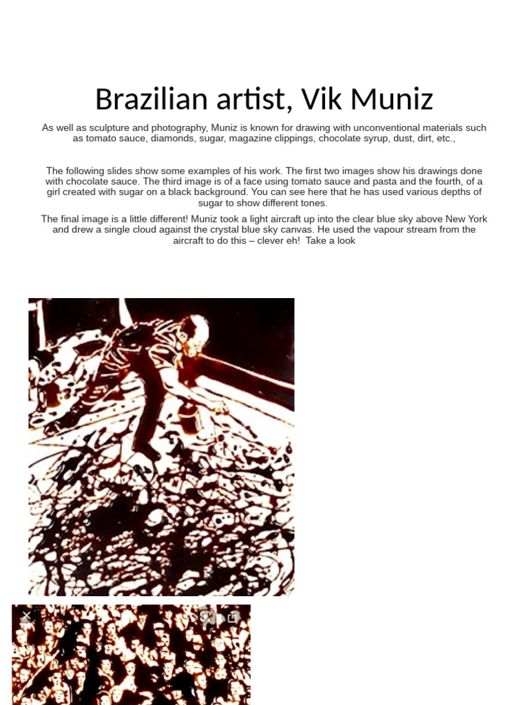 Brazilian Artist, Vik Muniz | PDF