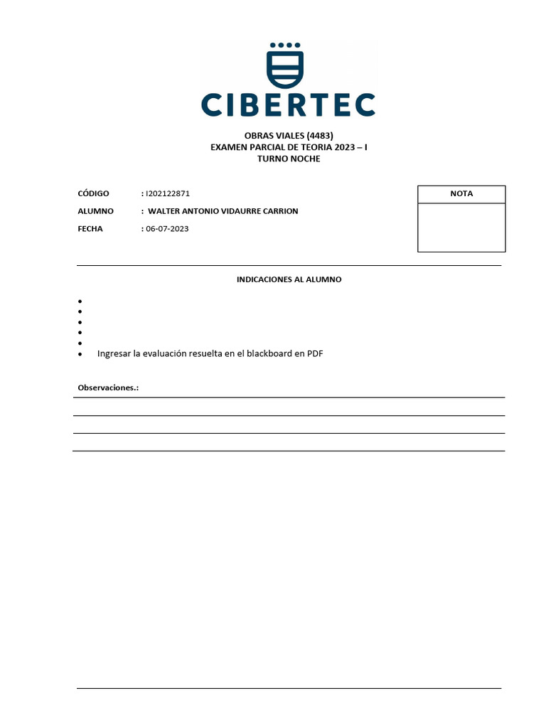 4483_SP_Obras Viales _NOCHE I1_EN_00_EF_LUIS VILLANUEVA FLORES | PDF ...