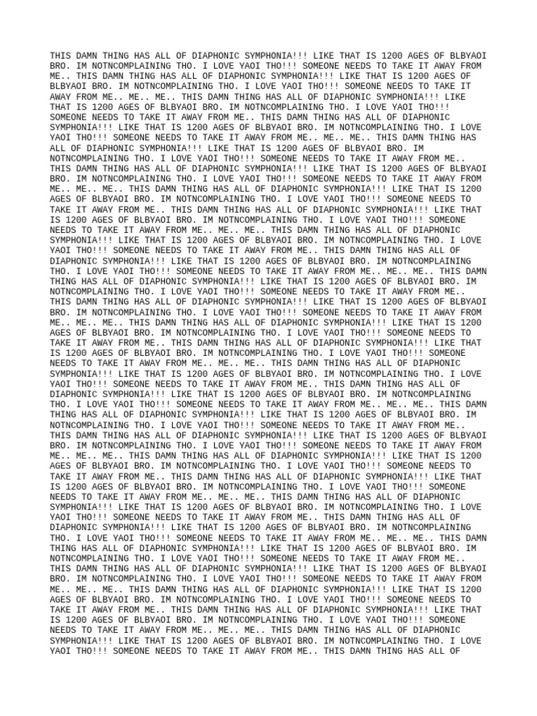 All of Diaphonic Symphonia | PDF