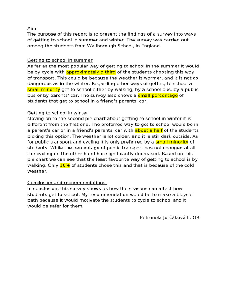 A Report On Survey Findings | PDF