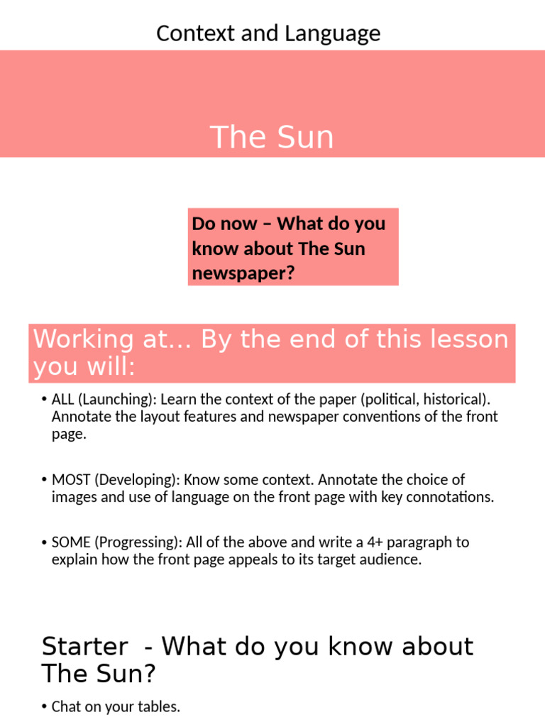 The Sun ML - Lesson 1 - New For 2021 | PDF | Brexit