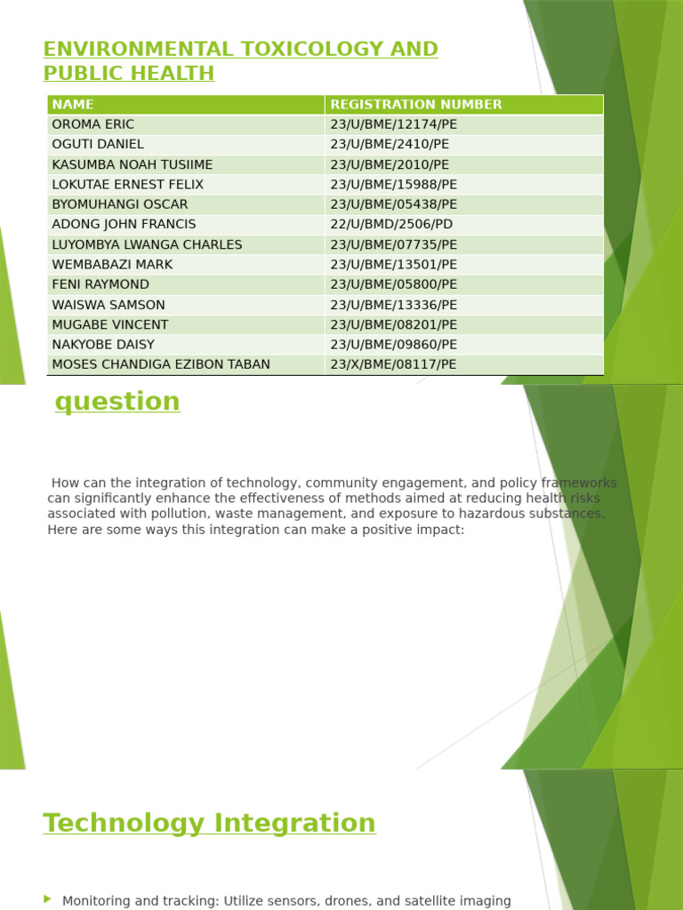 Environmental Health and Toxicology | PDF | Regulatory Compliance | Policy